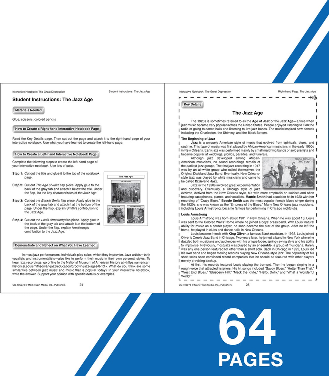 Great Depression Interactive Notebook – School House GB