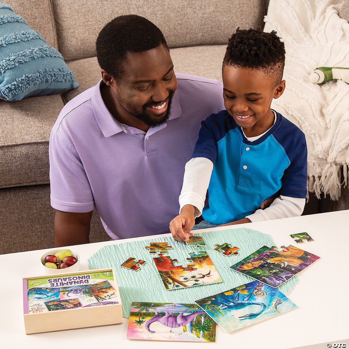 Dynamite Dinosaurs 4 Pack Wooden Puzzles – School House GB