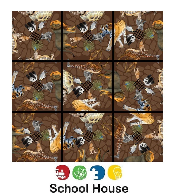 Zoo Animals Squzzle Puzzle – School House GB