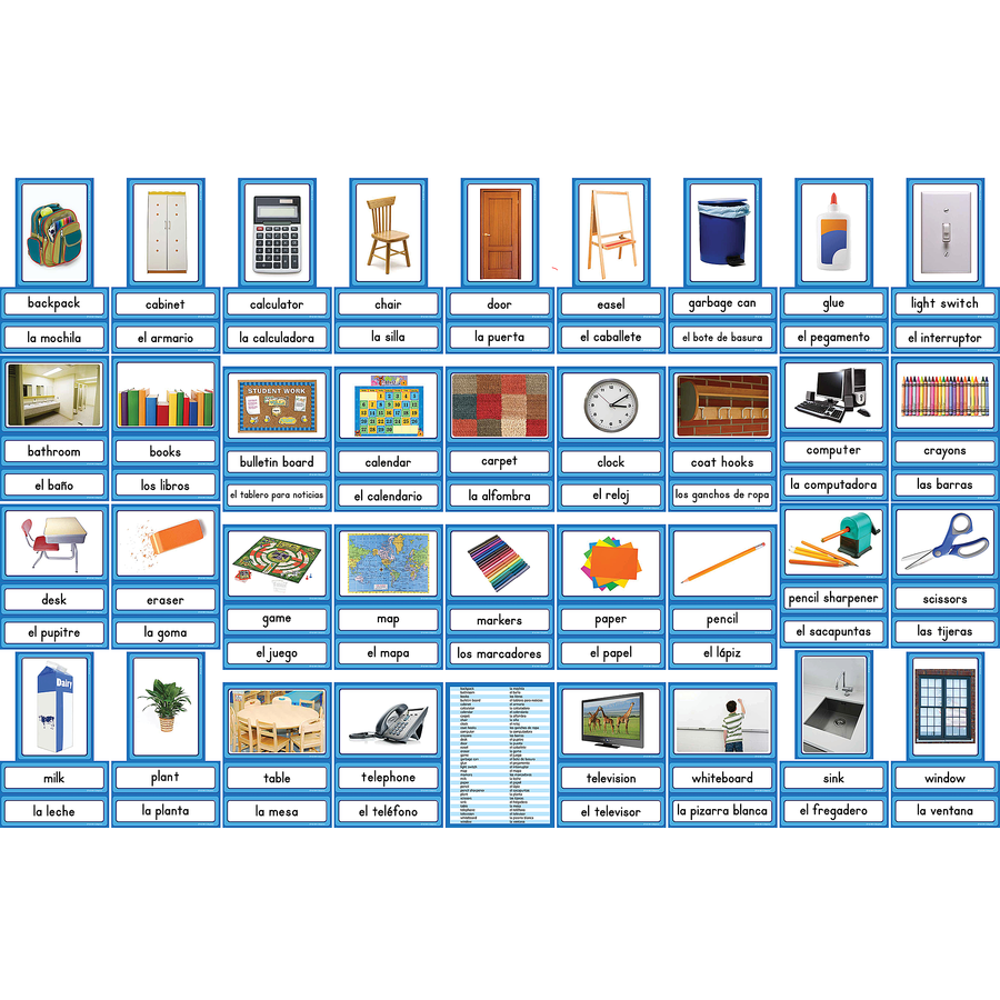 Spanish/English Classroom Labels – School House GB