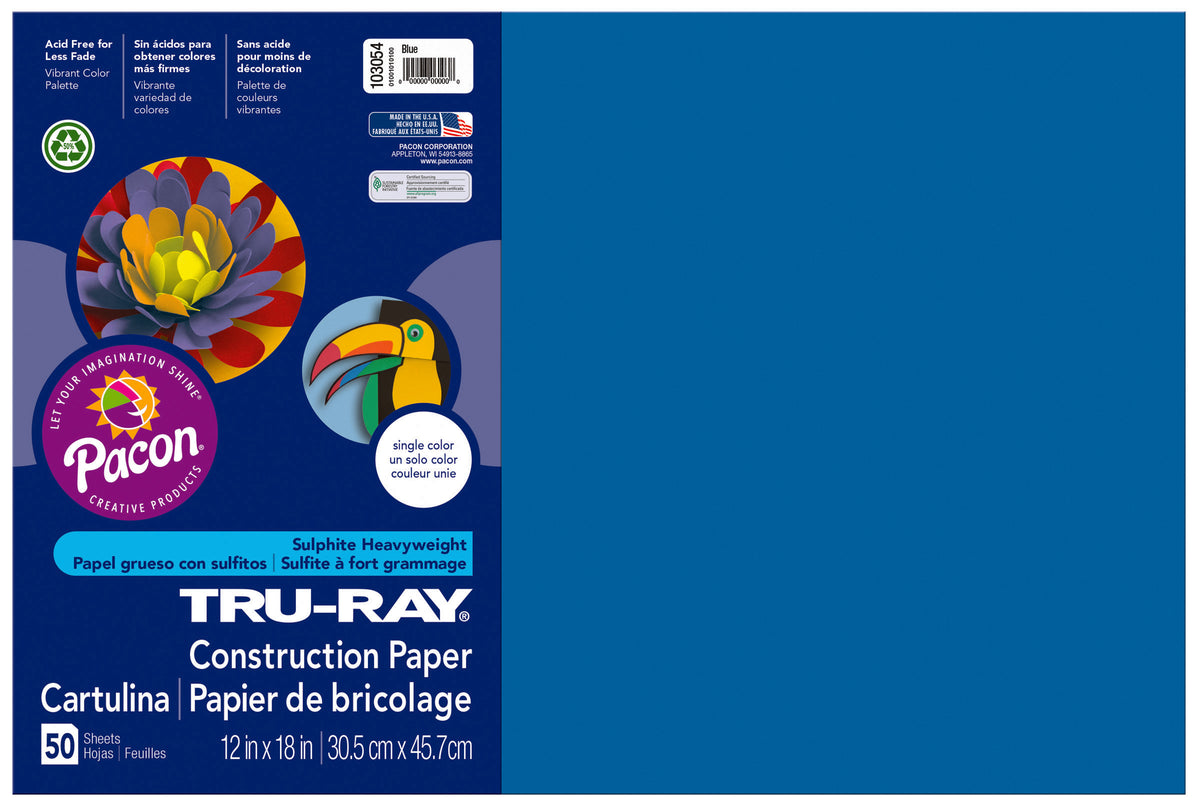 Blue 12X18 Construction Paper – School House GB
