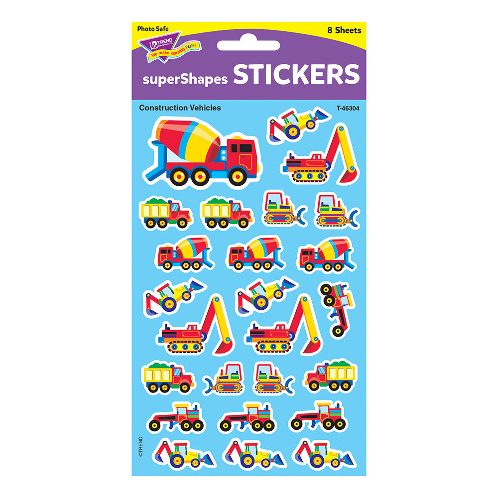 Construction Vehicles Stickers – School House GB